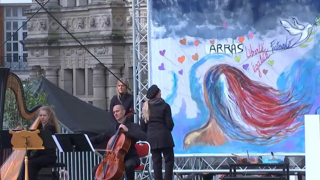 Dominique Bernard: "Nous sommes toujours debout", l'hommage à Arras 1 ...