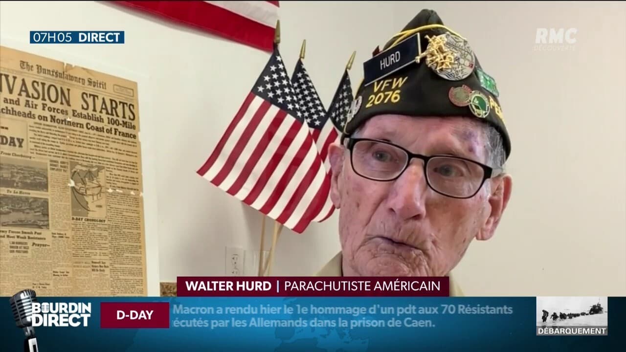 "Mon but était de survivre", Walter Hurd, parachutiste américain ...