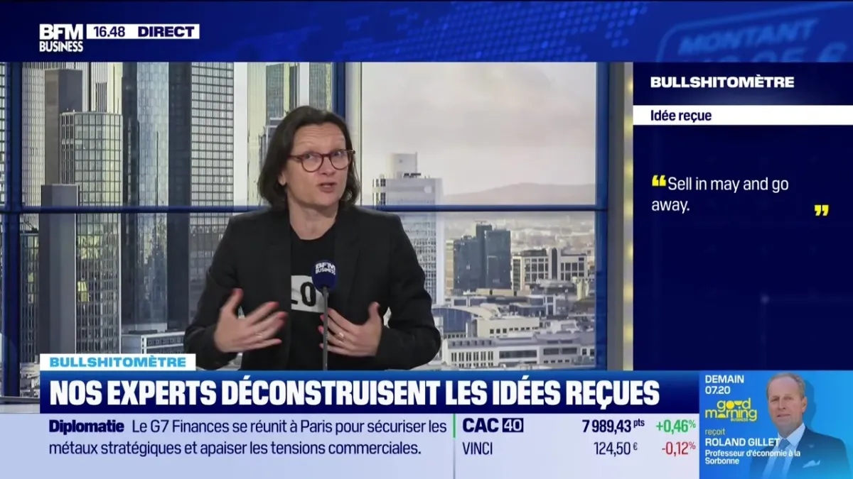 Bullshitomètre : "Sell in may and go away !" - FAUX répond Géraldine ...