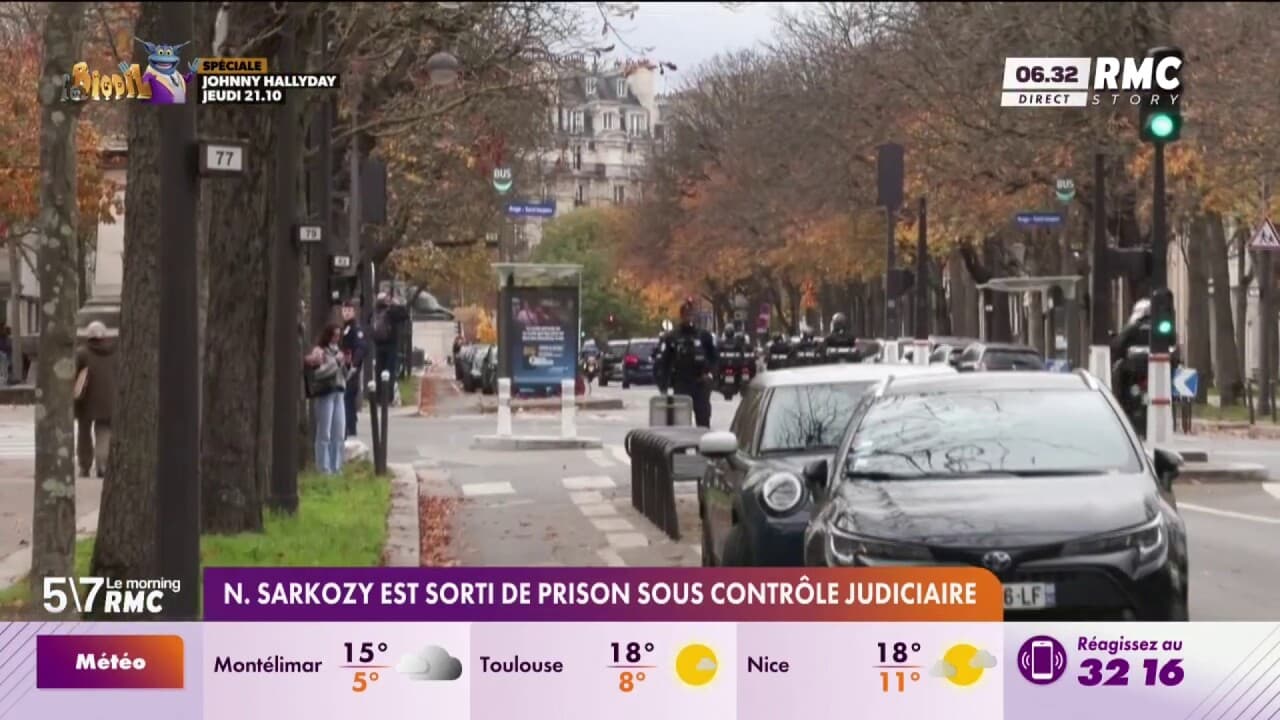 Nicolas Sarkozy est sorti de prison et sous contrôle judiciaire