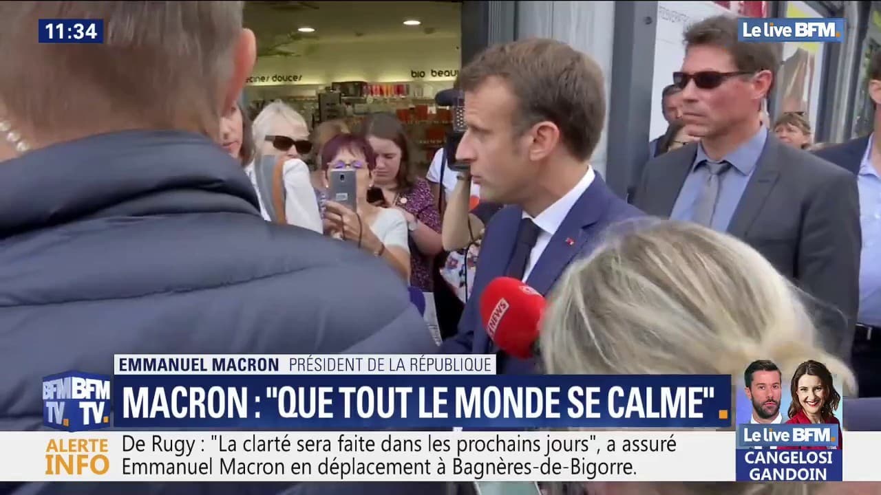 Emmanuel Macron sur les violences policières: "Il faut que tout le monde se calme"