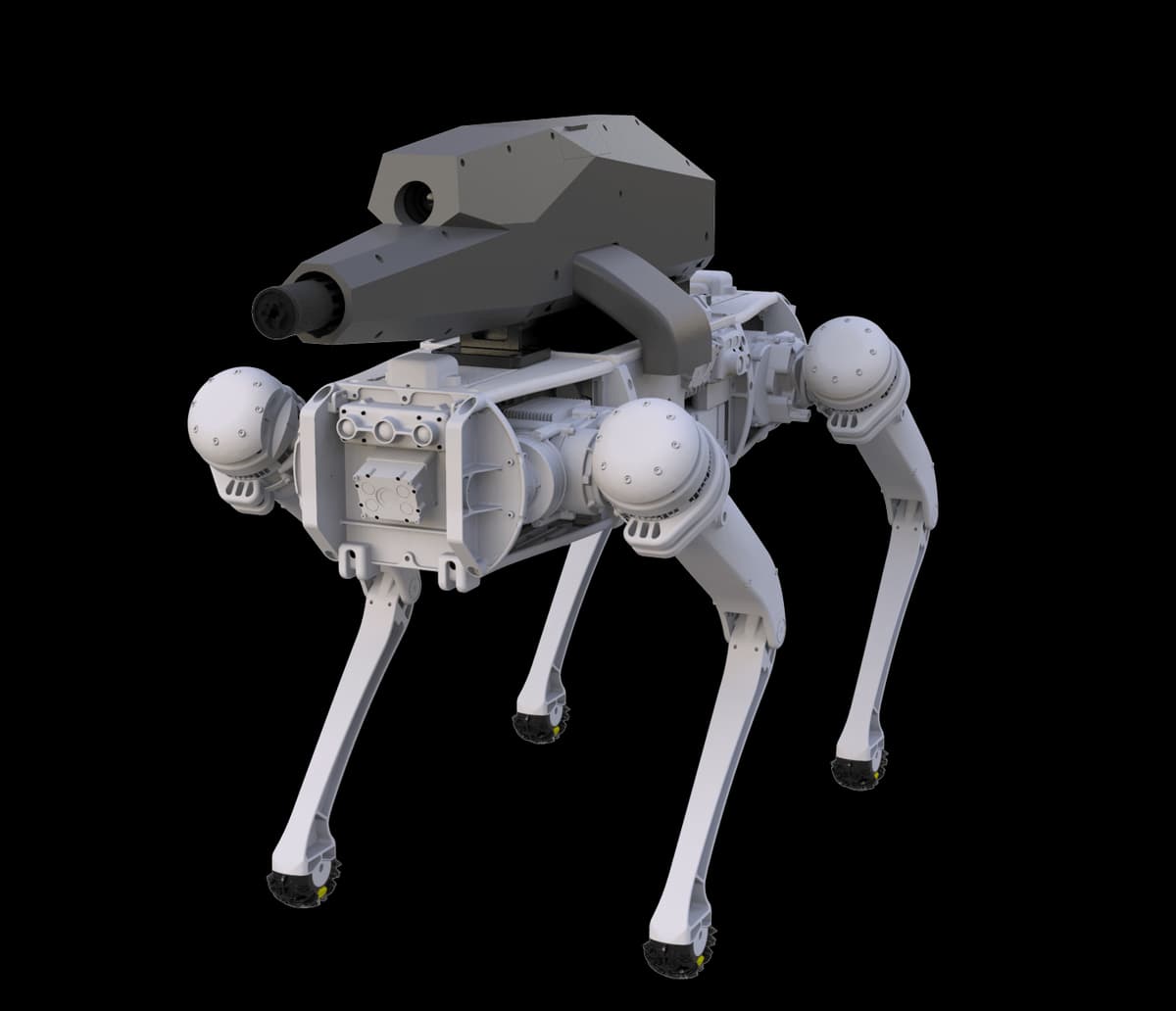 Voici le premier chien-robot armé d'un fusil d'assaut