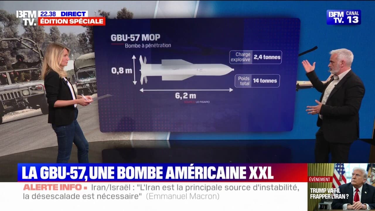 GBU-57: la bombe "anti-bunker" américaine qui peut faire basculer le conflit