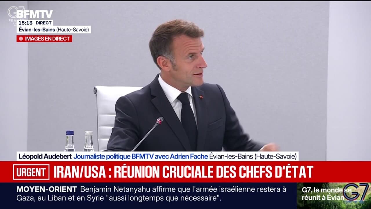 Sommet du G7 à Évian: une nouvelle réunion de travail démarre avec l ...