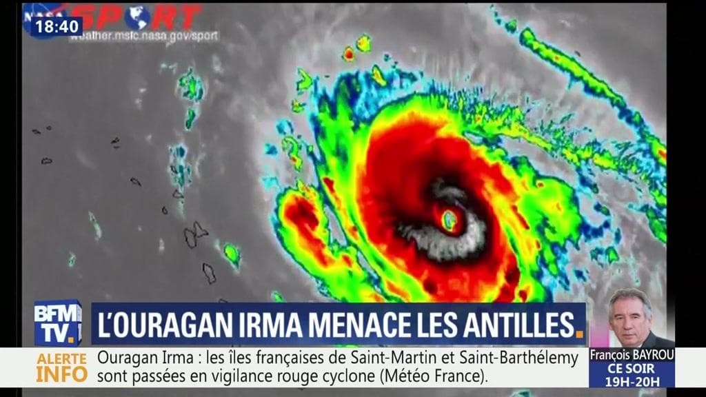 L'ouragan Irma menace les Antilles