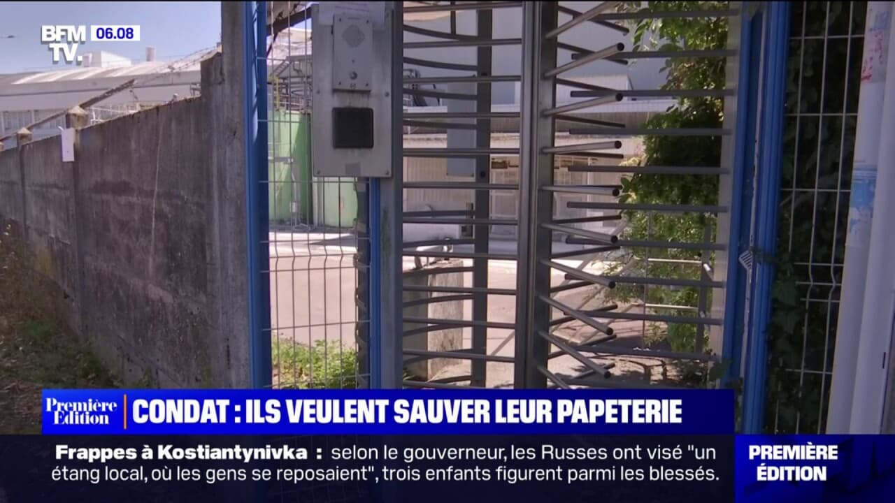 Papeterie de Condat: 187 postes menacés, une partie des salariés en grève
