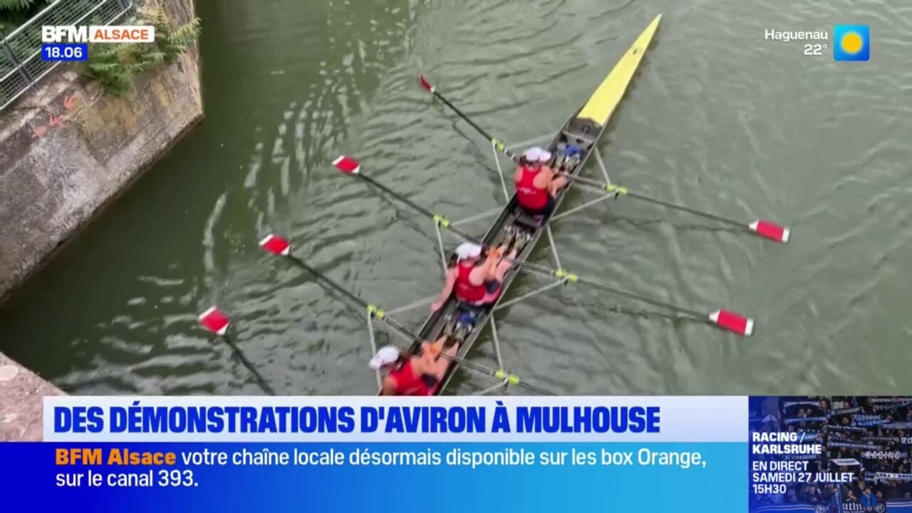JO 2024: une démonstration d'aviron organisée à Mulhouse