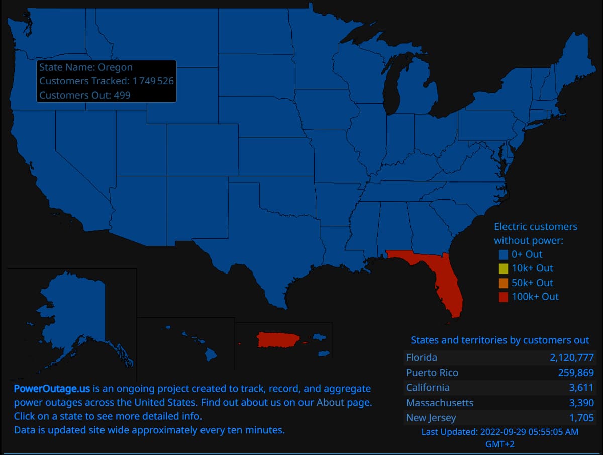 L'ouragan Ian crée des inondations "catastrophiques" en Floride