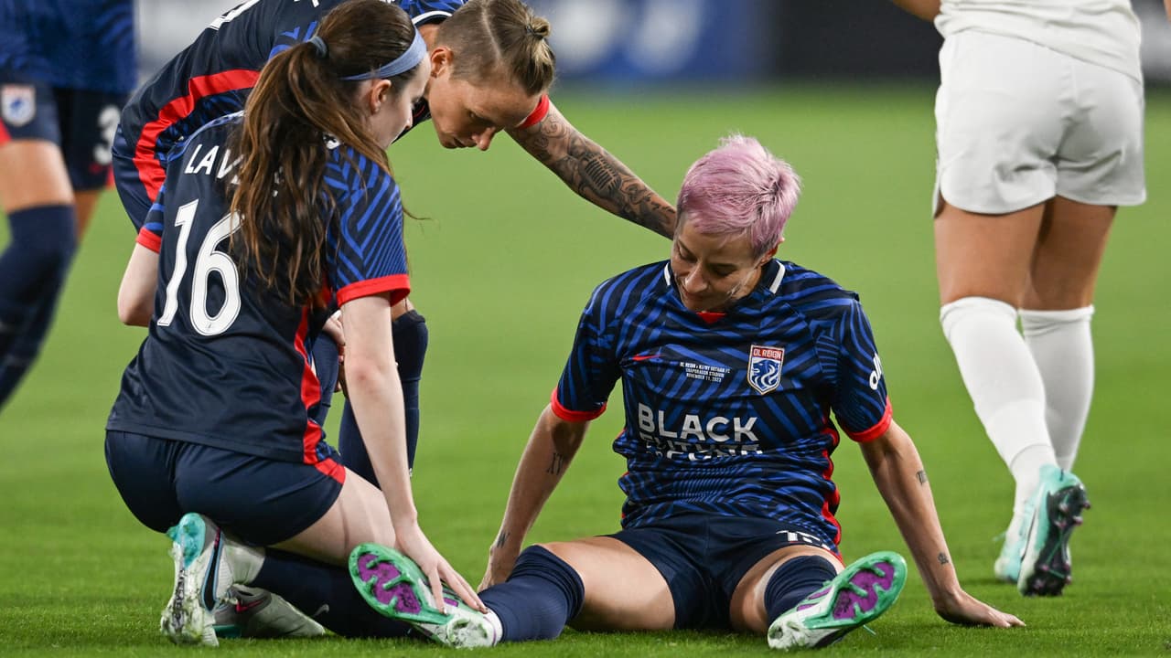 Cruelle fin de carrière pour Megan Rapinoe, blessée d'entrée et battue ...