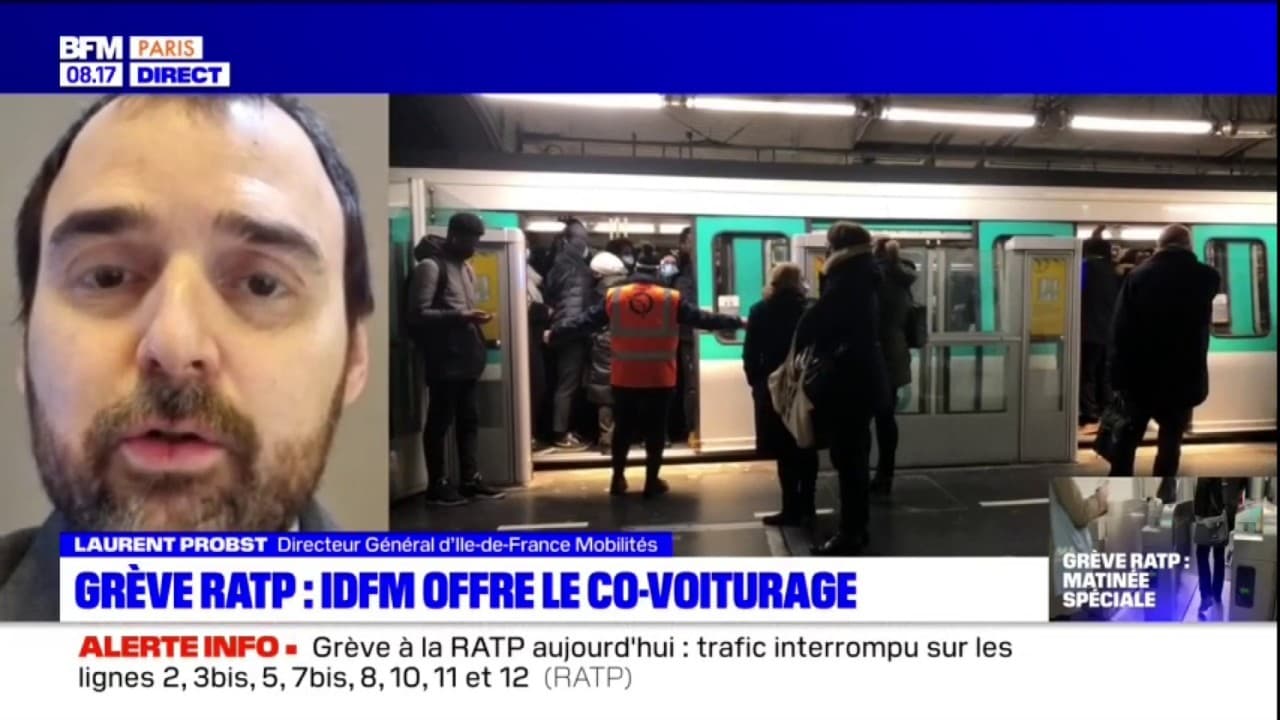 Grève RATP: le directeur d'Île-de-France Mobilités explique que le ...