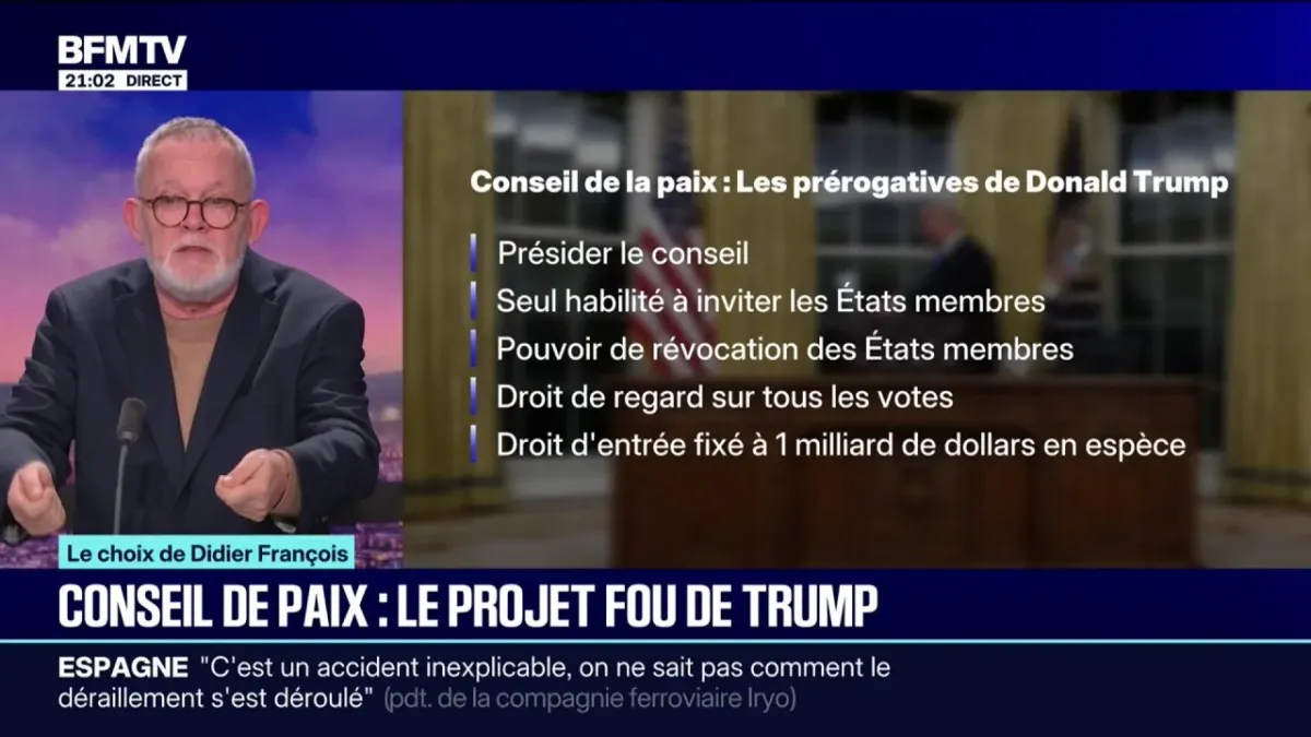 LE CHOIX DE DIDIER FRANÇOIS - Conseil de paix: le projet fou de Donald ...