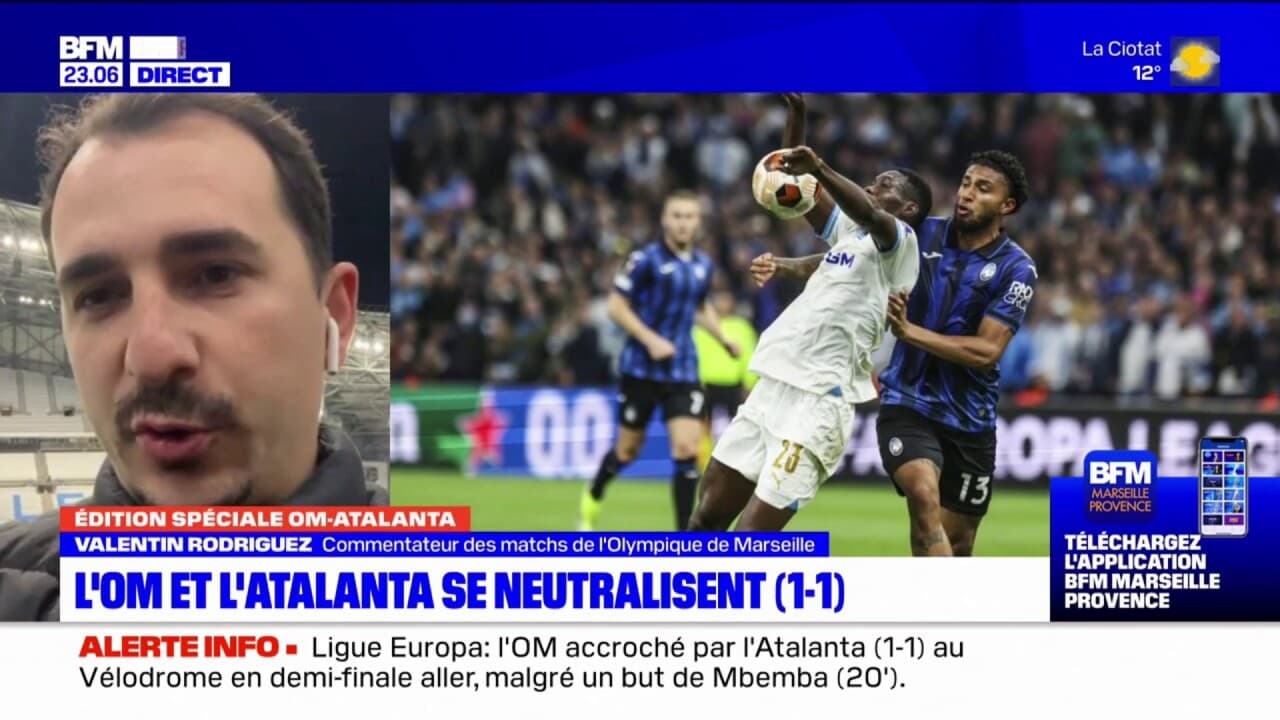 OM-Atalanta: pour le commentateur Valentin Rodriguez, "on peut avoir un ...