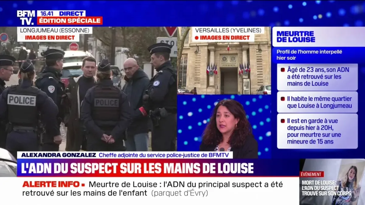 Meurtre de Louise: la garde à vue d'Owen L. prolongée, après la découverte de son ADN sur les ...