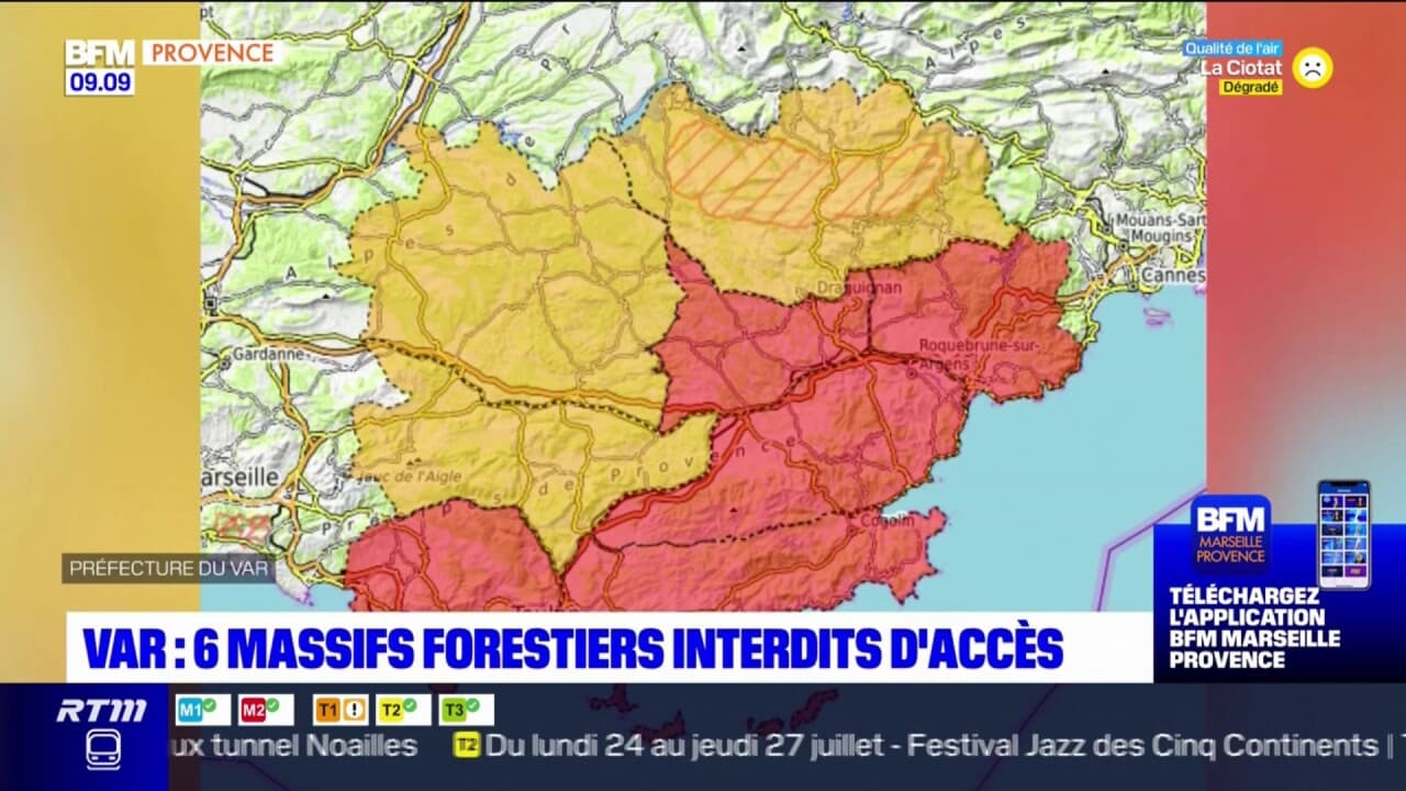 Var 6 Massifs Forestiers Interdits Daccès
