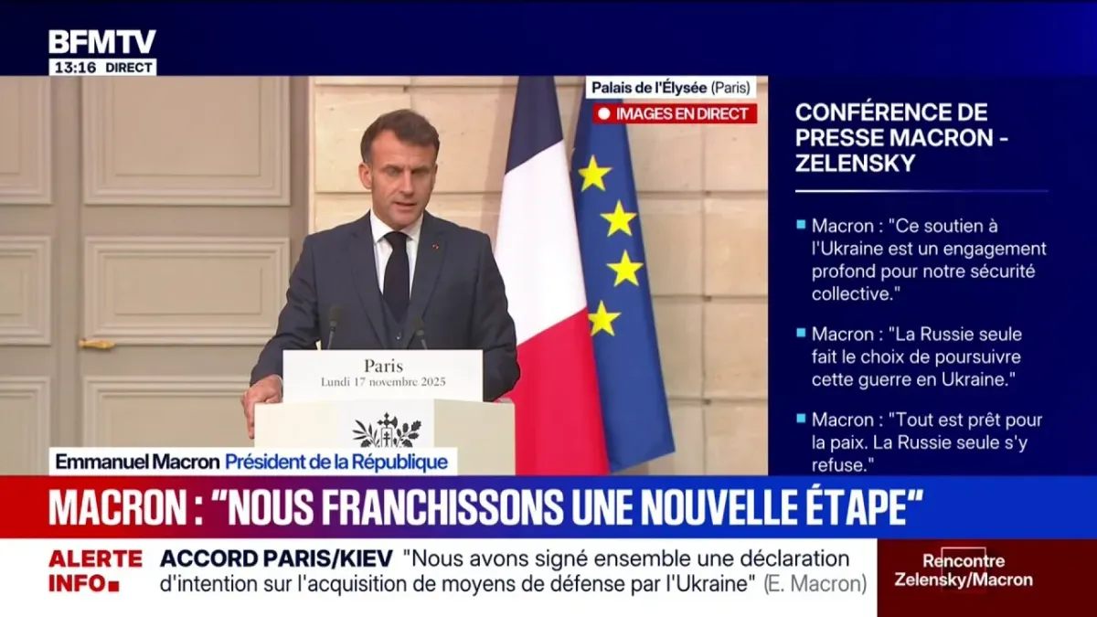 Emmanuel Macron annonce que l'Ukraine va acquérir "'jusqu'à 100 Rafale"
