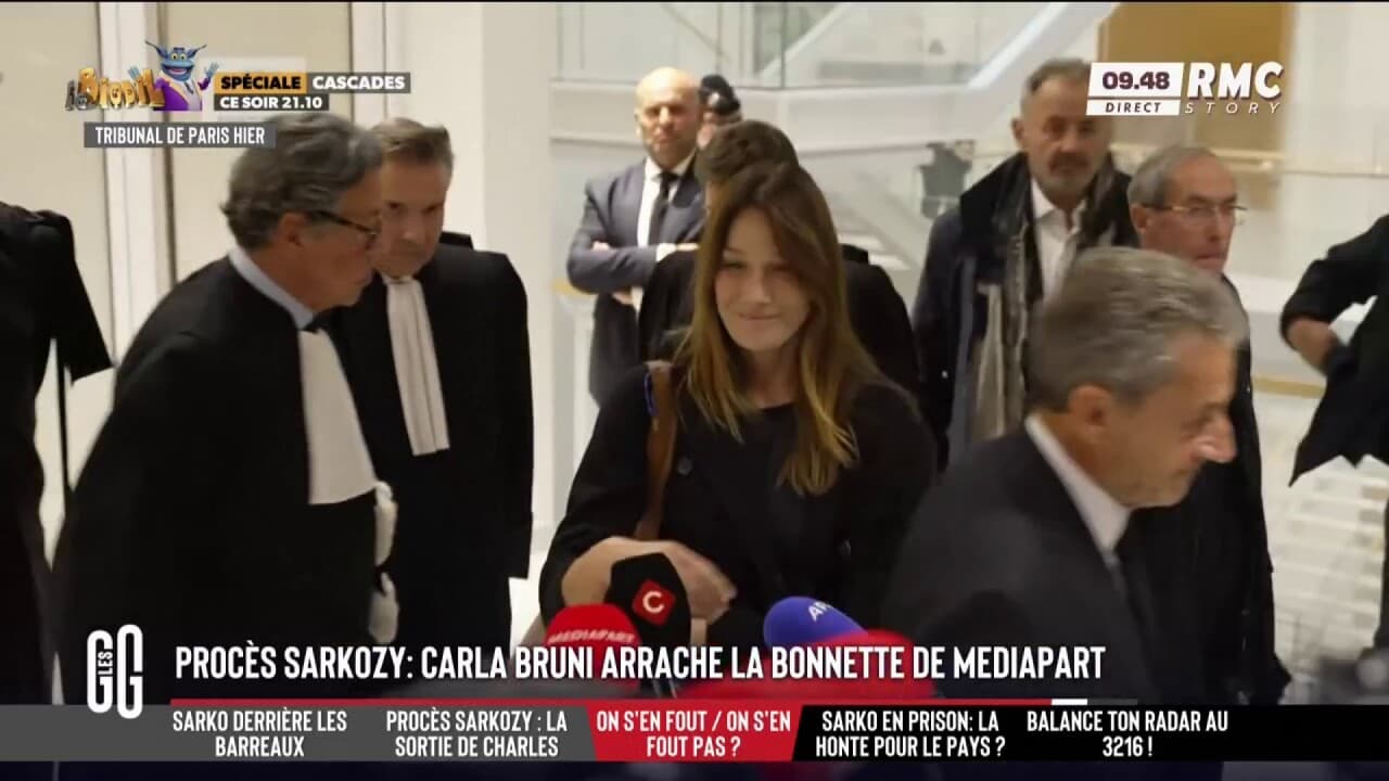 Carla Bruni arrache la bonnette de Médiapart : "Il n'y a qu'elle qui ...