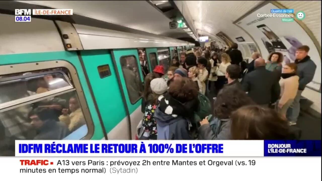 Île-de-France: Valérie Pécresse demande le retour à 100% de l'offre RATP