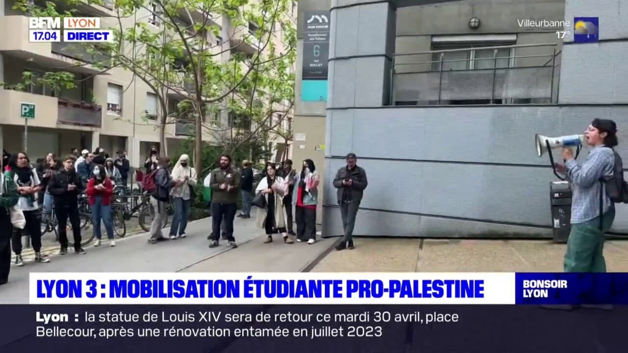 Lyon 3: une mobilisation étudiante pro-Palestine
