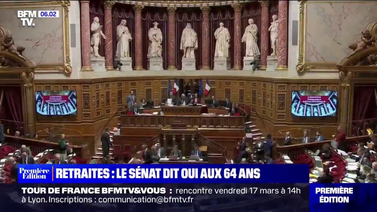 Réforme des retraites: le Sénat a adopté l'article 7 sur le report de l ...