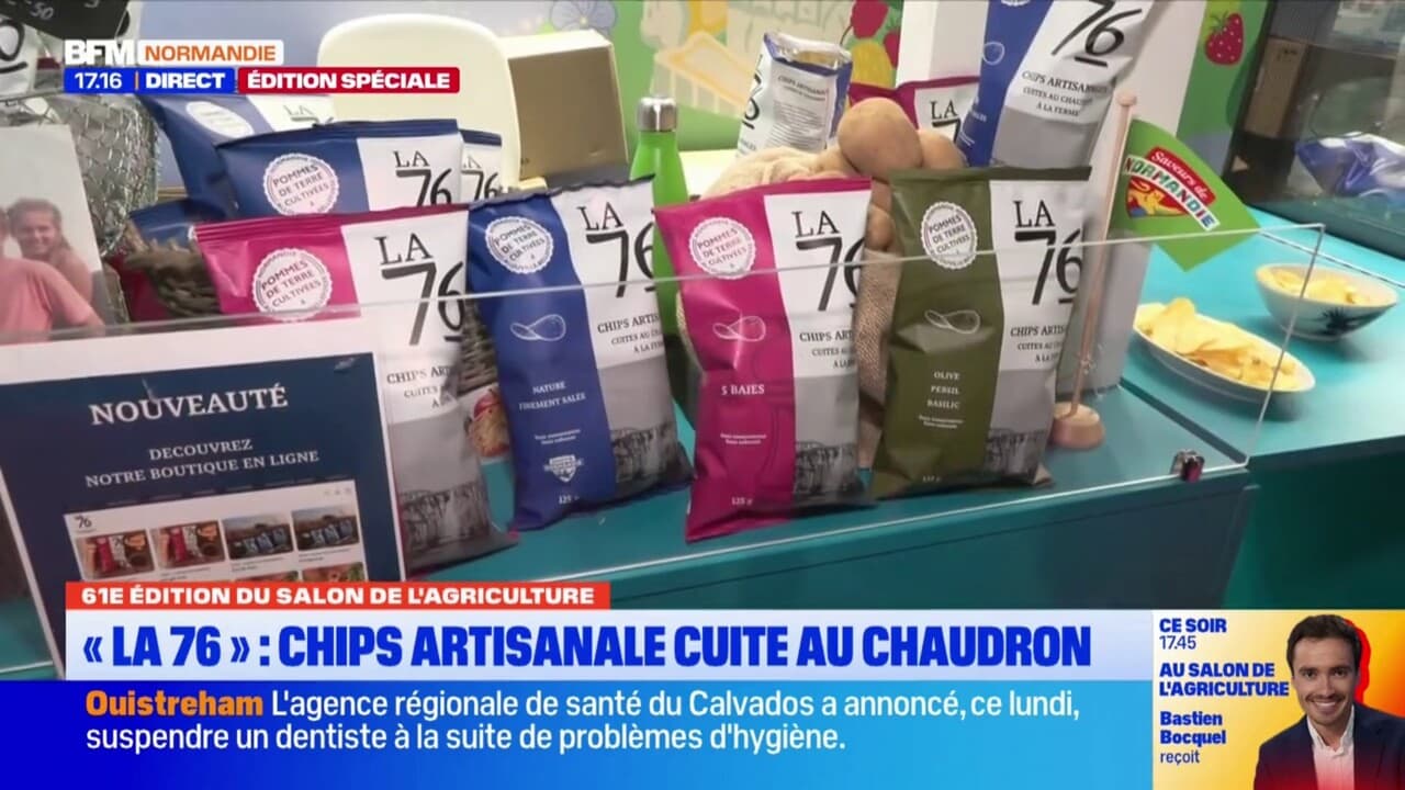 Salon de l’Agriculture: la 76, une chips artisanale cuite au chaudron