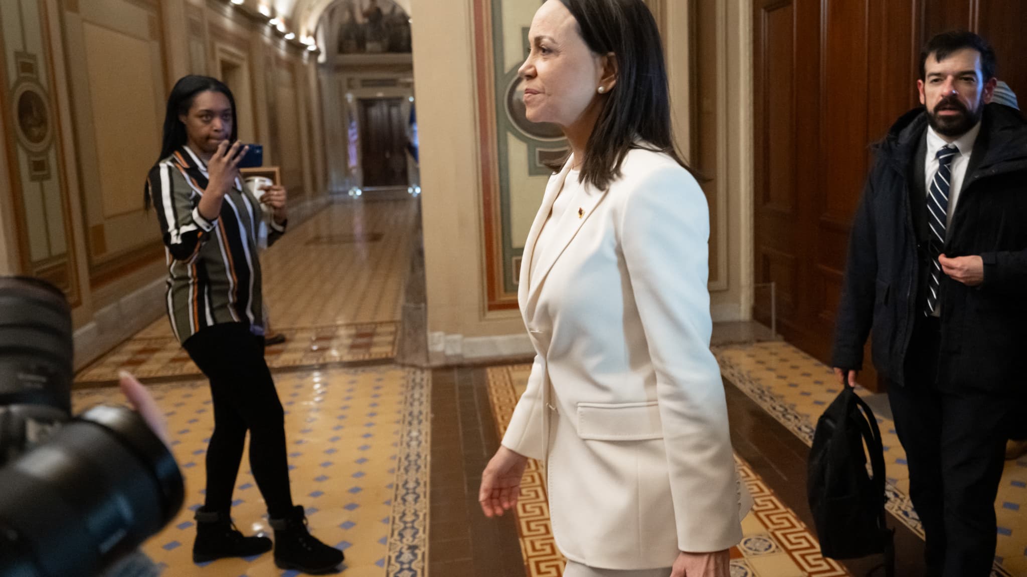 L'opposante vénézuélienne Maria Corina Machado a proposé sa médaille de ...