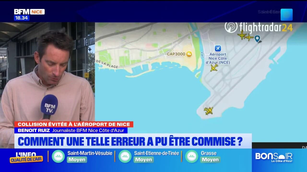 Collision évitée à l’aéroport de Nice : un courrier envoyé aux employés ...
