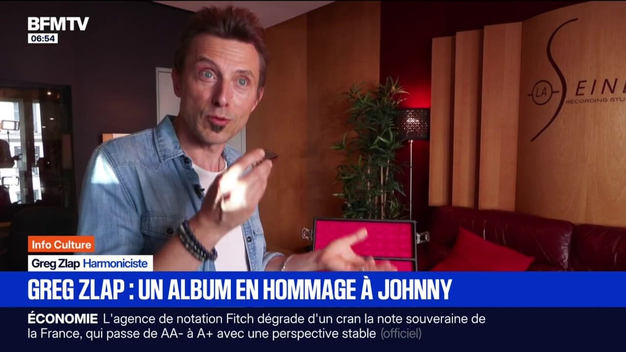 L'harmoniciste Greg Zlap rend hommage à son ami Johnny Hallyday dans ...