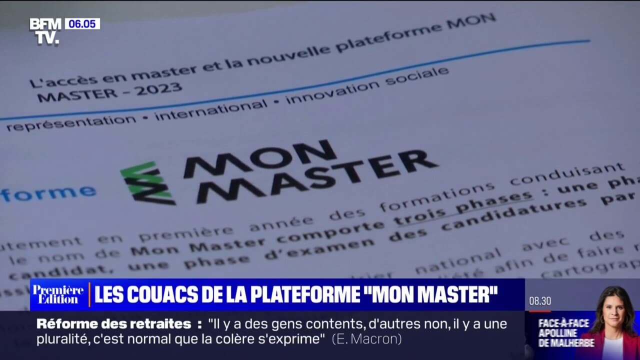 Profils supprimés, bugs... La plateforme "Mon master" accorde un délai ...