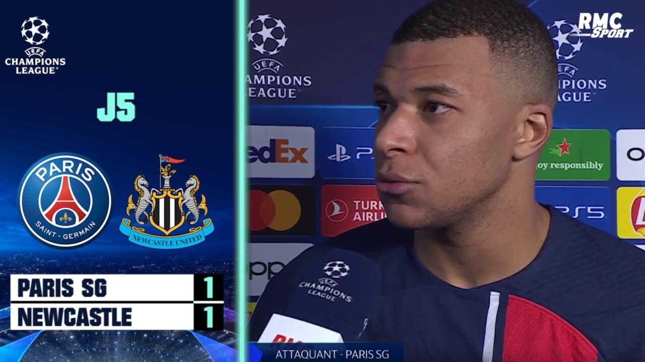 PSG 1-1 Newcastle : "On doit bosser, être plus cliniques" exige Mbappé