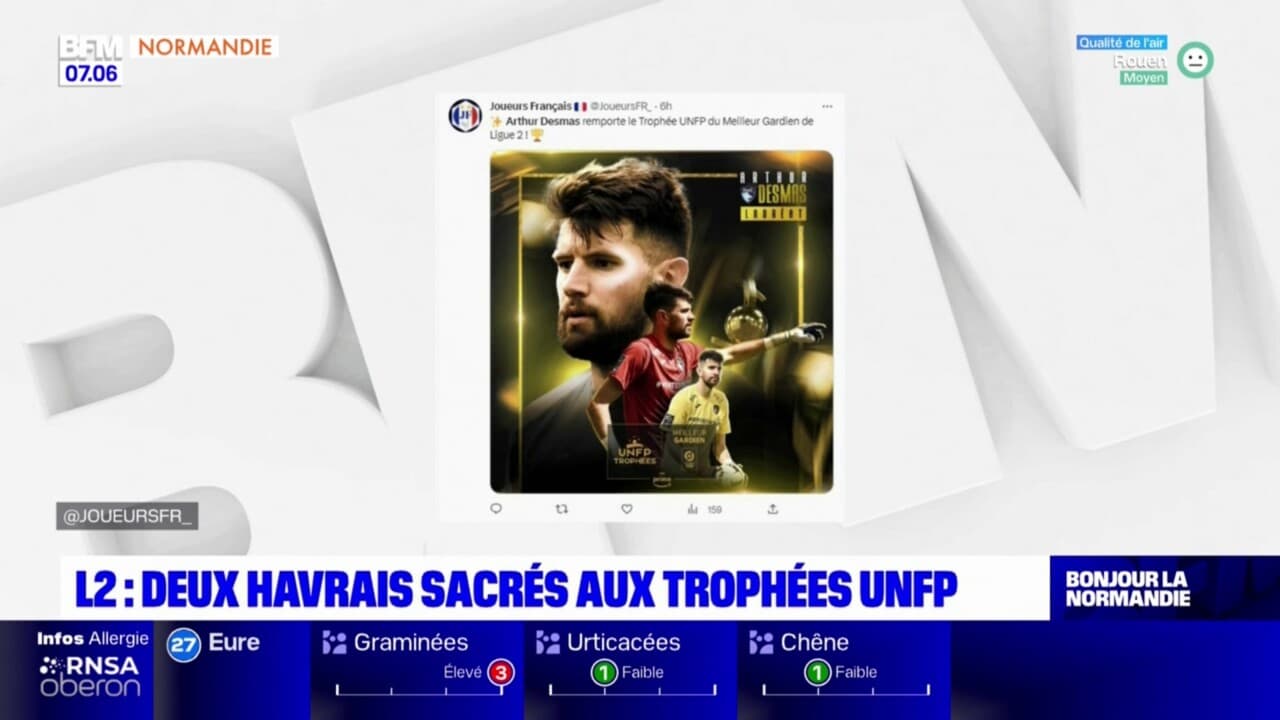 Ligue 2: deux Havrais sacrés aux trophées UNPF
