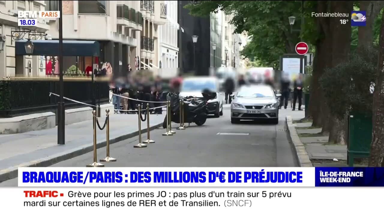 Braquage d'une bijouterie à Paris: plusieurs millions d'euros de ...
