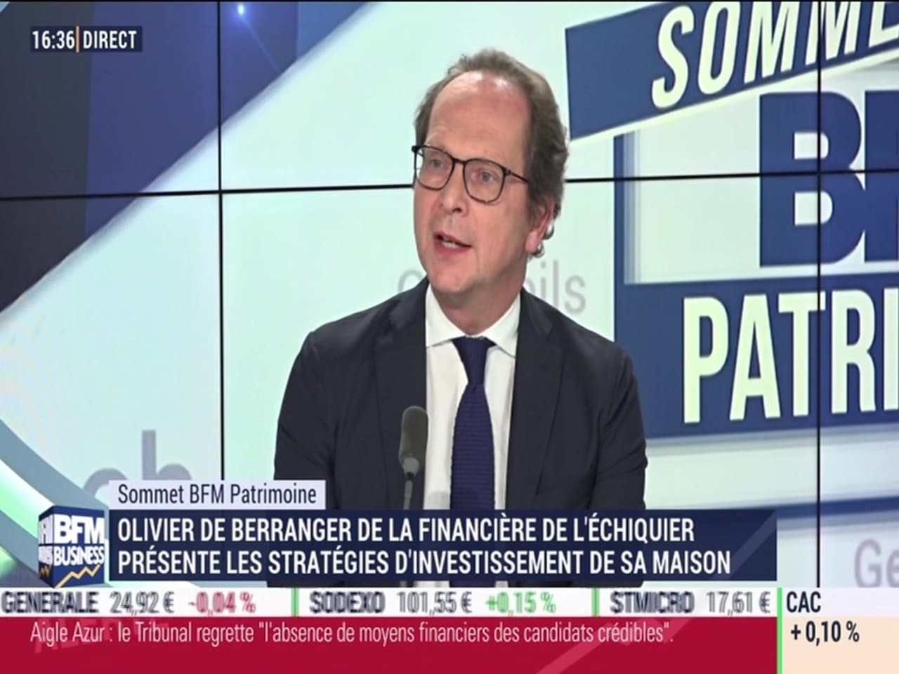 Sommet BFM Patrimoine: Olivier de Berranger présente les stratégies d ...