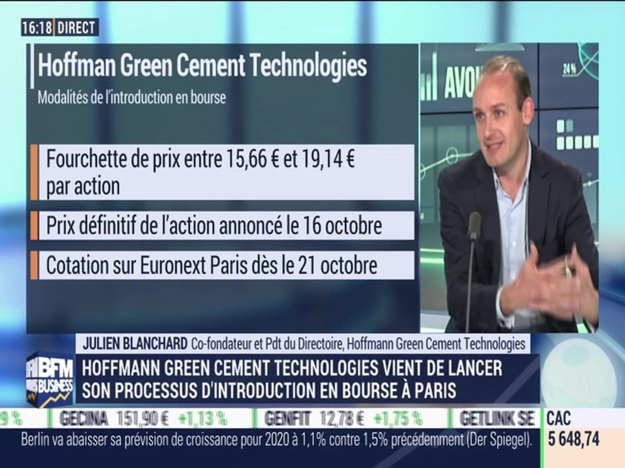 Entreprise du jour: Hoffmann Green Cement Technologies vient de lancer ...
