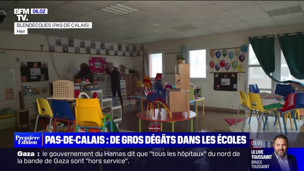 Inondations dans le Pas-de-Calais: de gros dégâts dans les écoles Inondations dans le Pas-de-Calais: de gros dégâts dans les écoles