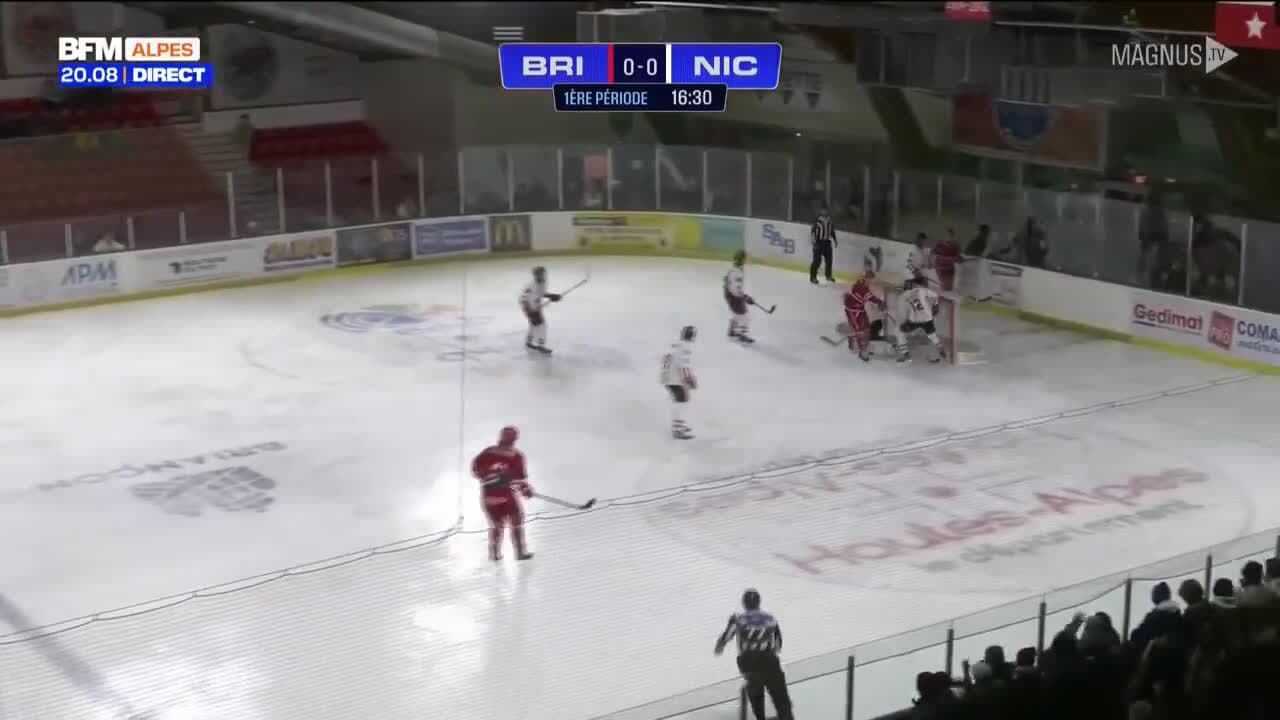 Ligue Magnus: revivez le match de cette 20e journée entre Briançon et Nice