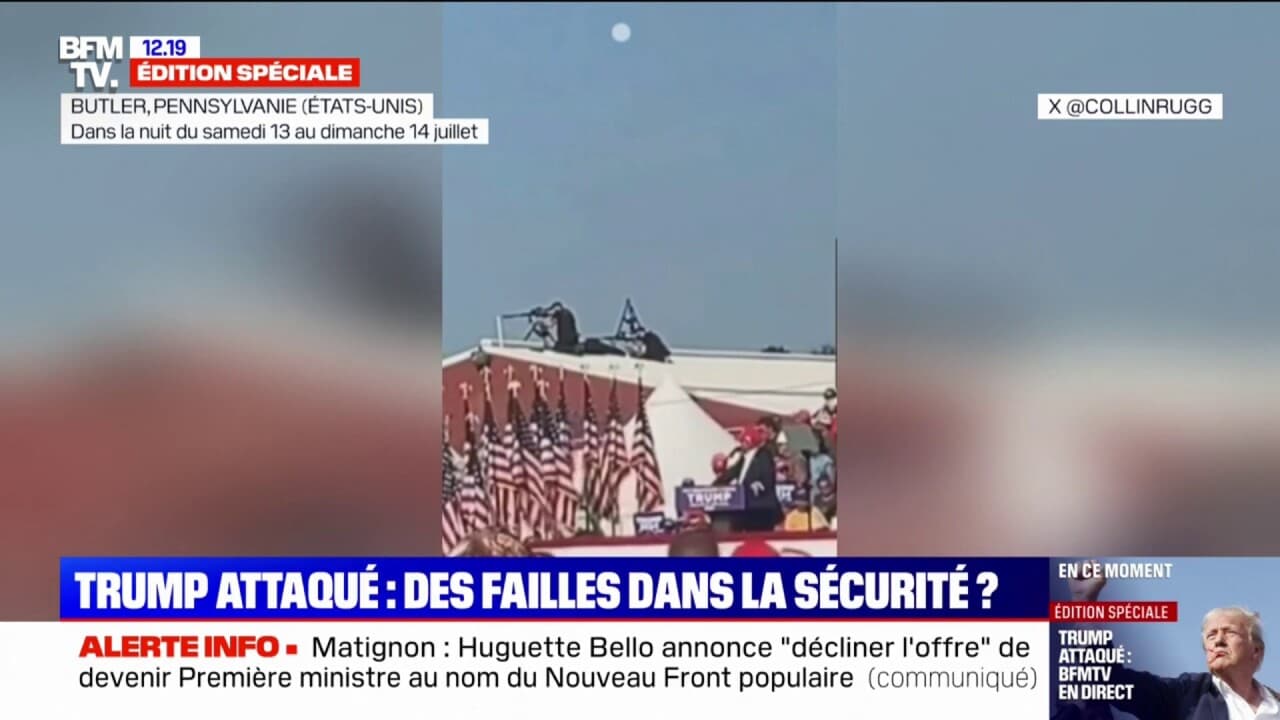 Un sniper se trouvant sur un toit lors du meeting a eu un mouvement de ...