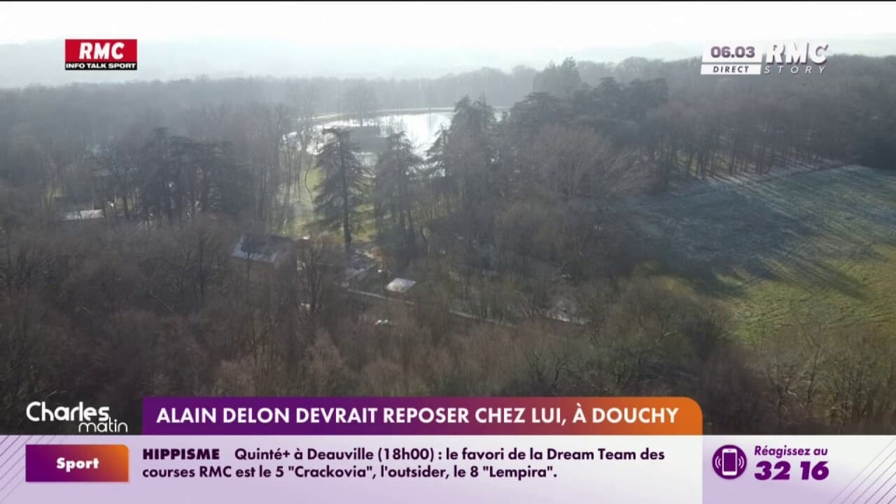Alain Delon devrait reposer chez lui, à Douchy