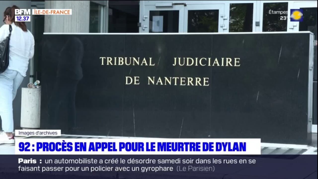 Nanterre: ouverture du procès en appel du meurtre de Dylan, poignardé ...