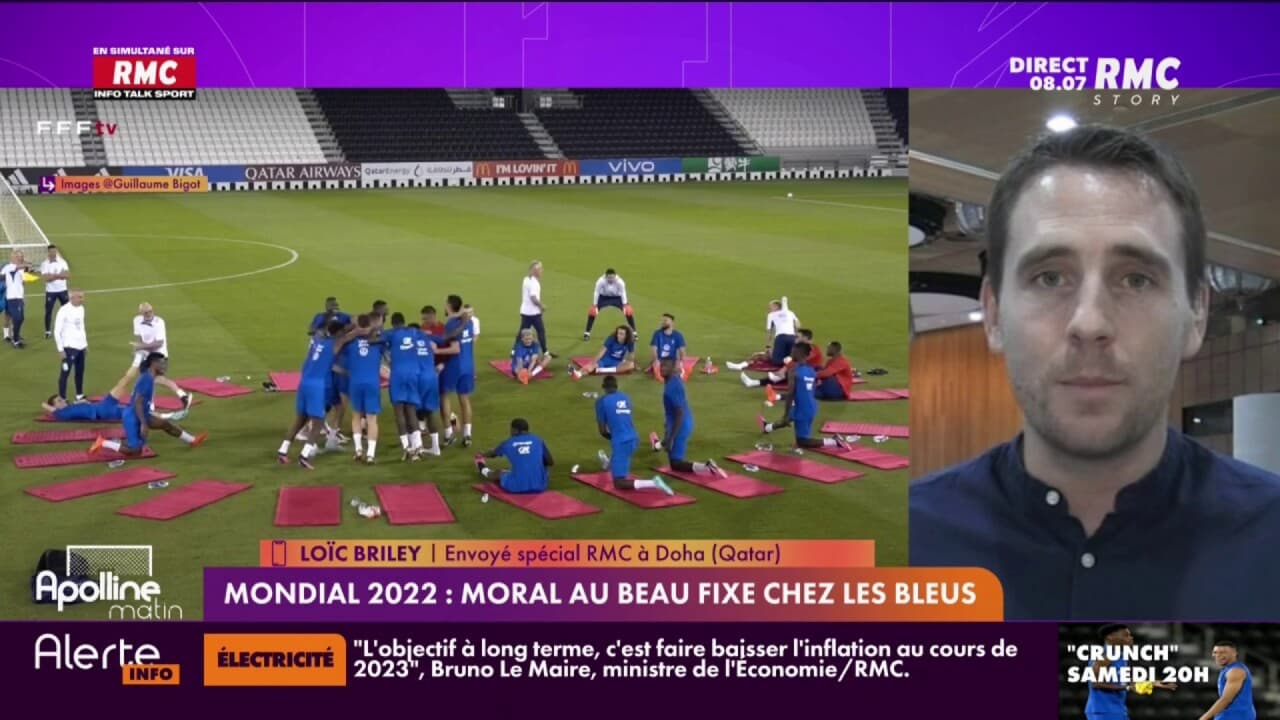 Mondial 2022: moral au beau fixe chez les Bleus Mondial 2022: moral au beau fixe chez les Bleus