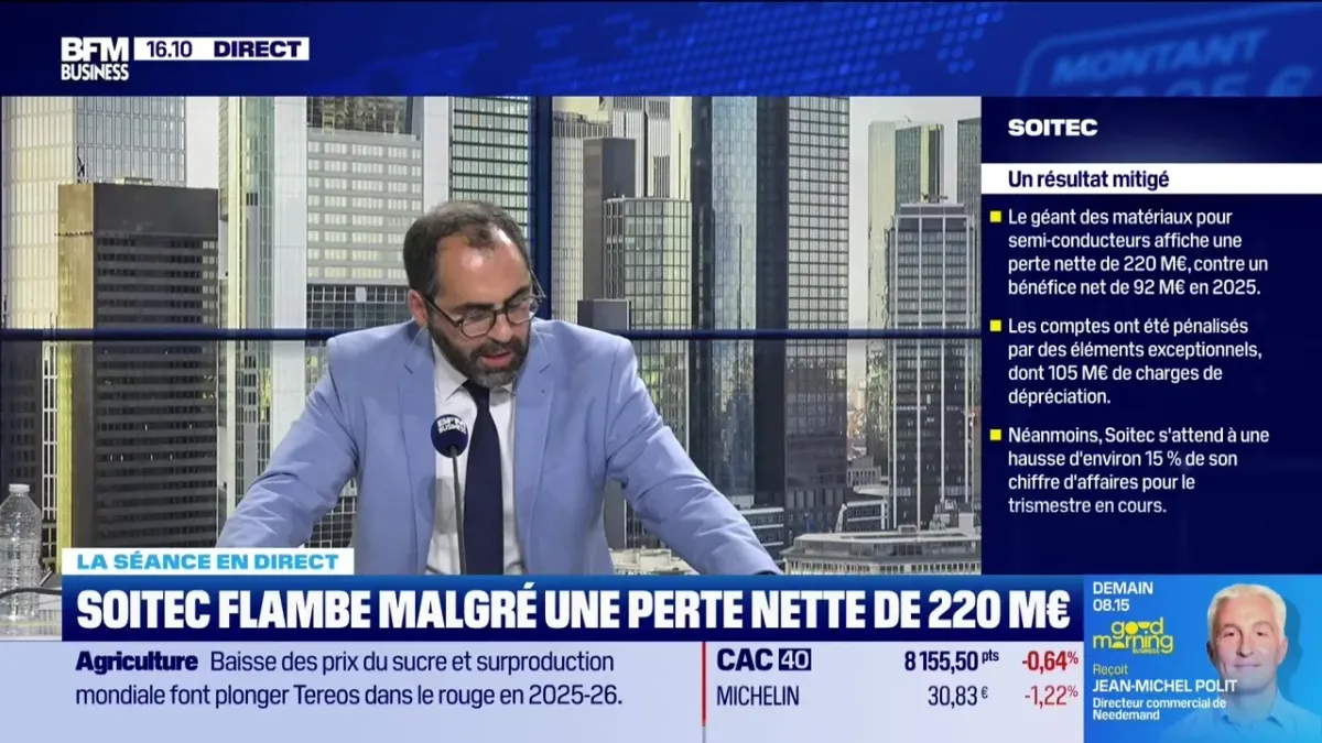Soitec flambe malgré une perte nette de 220 millions d'euros - 28/05