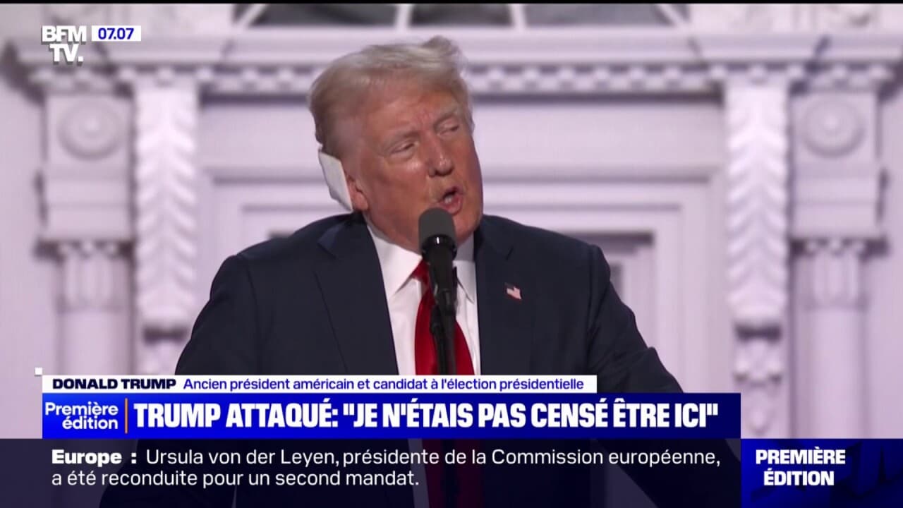 "Je n'étais pas censé être ici": Donald Trump cultive sa nouvelle image ...