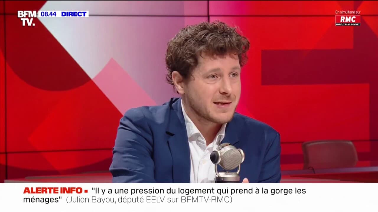 "Ce n'est pas du tout le rôle d'un élu": Julien Bayou réagit au slogan comparant Emmanuel Macron ...