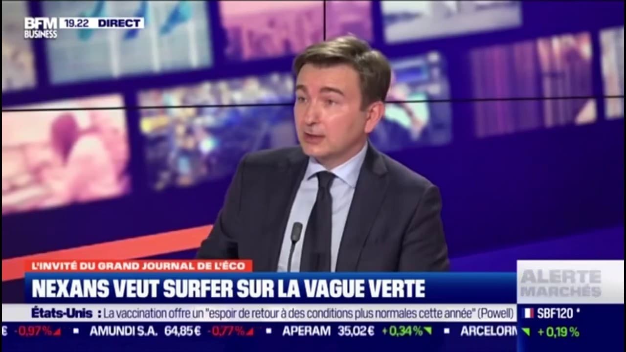 Christopher Guérin: "il y a une vague verte fantastique pour Nexans"