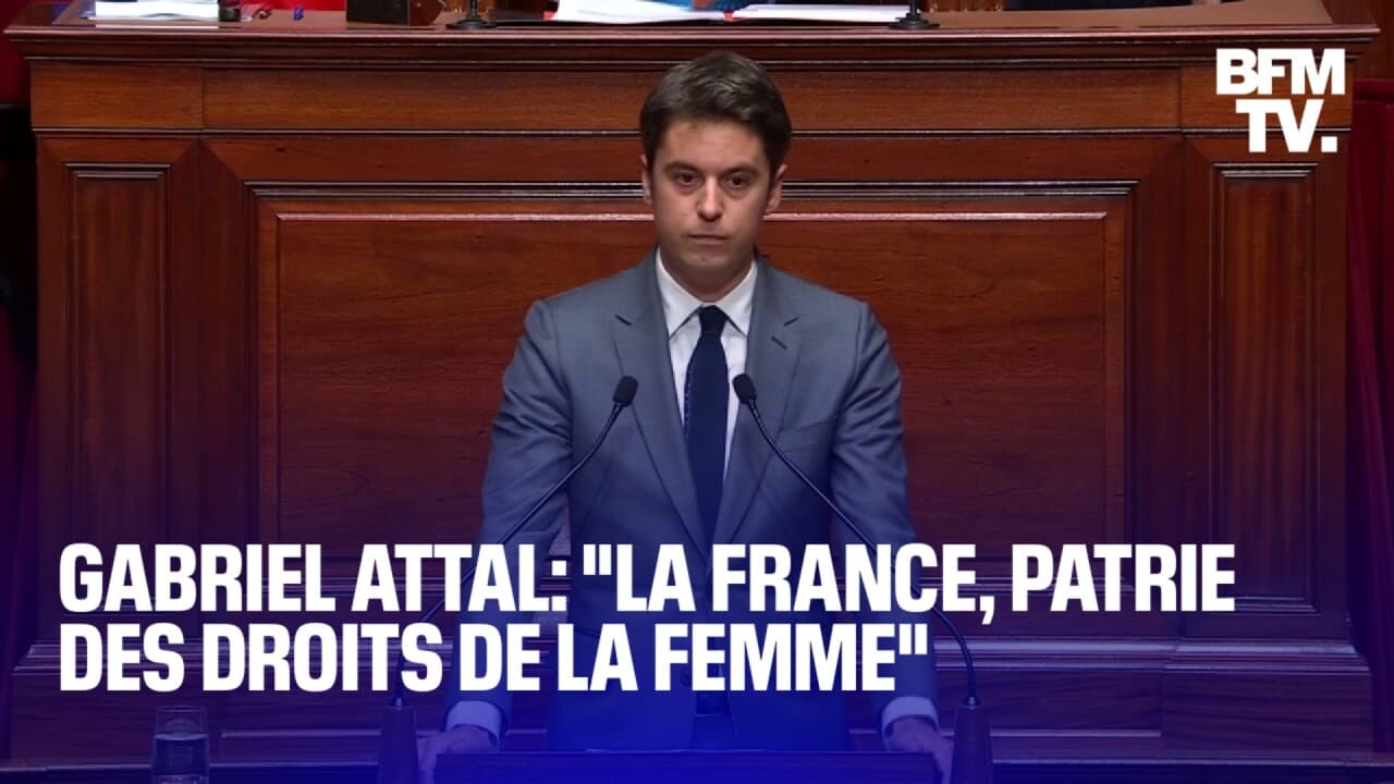 IVG dans la Constitution: le discours de Gabriel Attal au Congrès