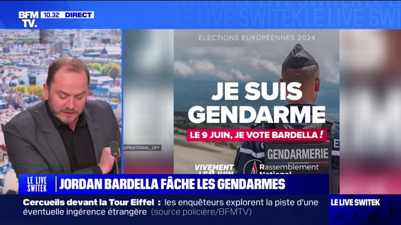 Européennes: une affiche du Rassemblement National fâche les gendarmes