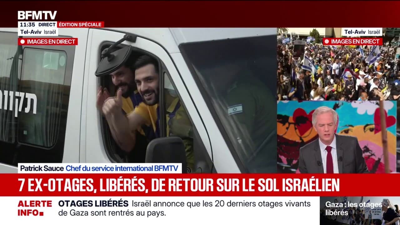 Les premières images de Ziv Berman et Gali Berman libérés ce matin par ...