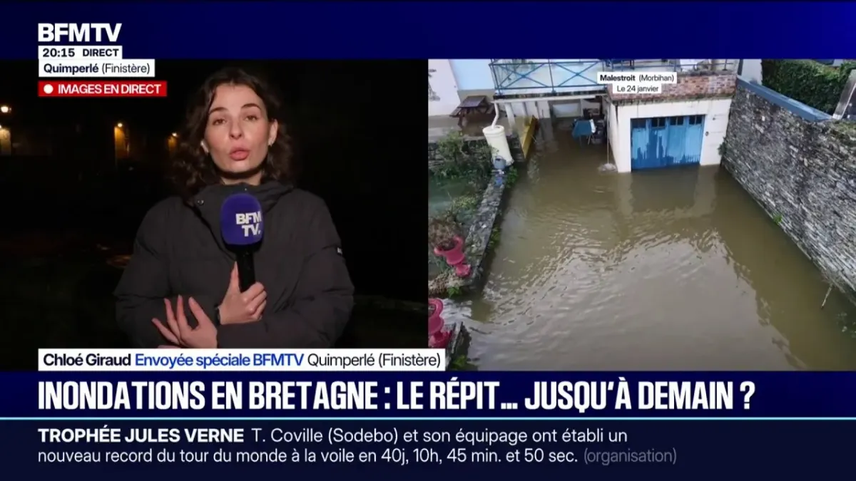 Inondations en Bretagne: deux départements sont toujours en vigilance ...