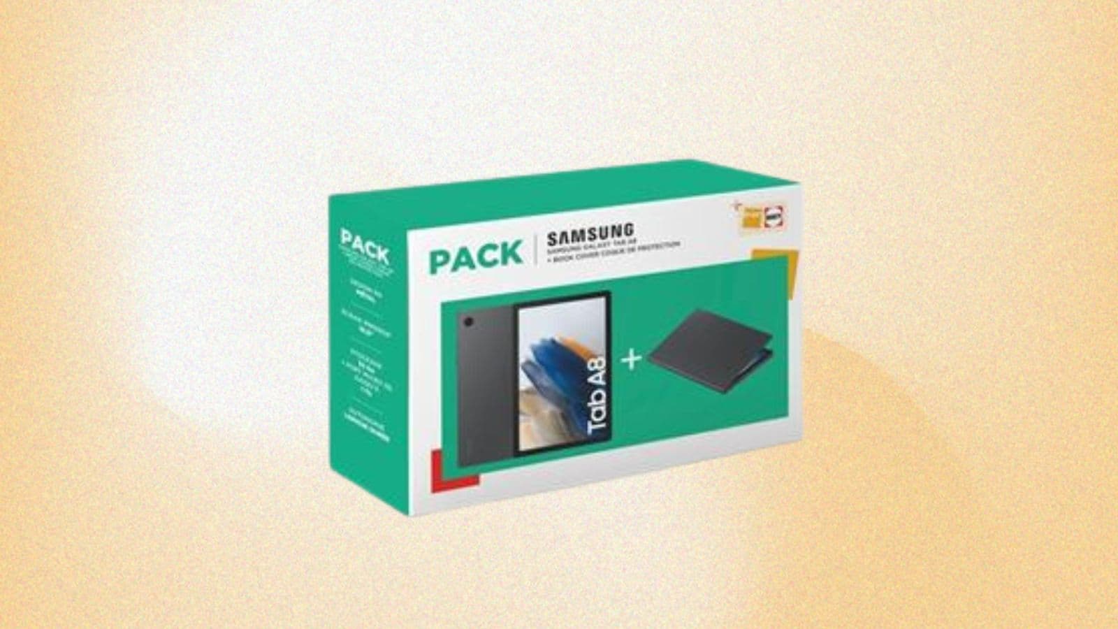 Ce pack Samsung Galaxy Tab A8 + Book Cover frôle les 200 euros ...