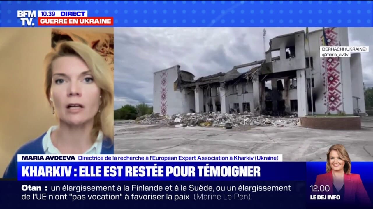 Maria Avdeeva, restée à Kharkiv pour témoigner