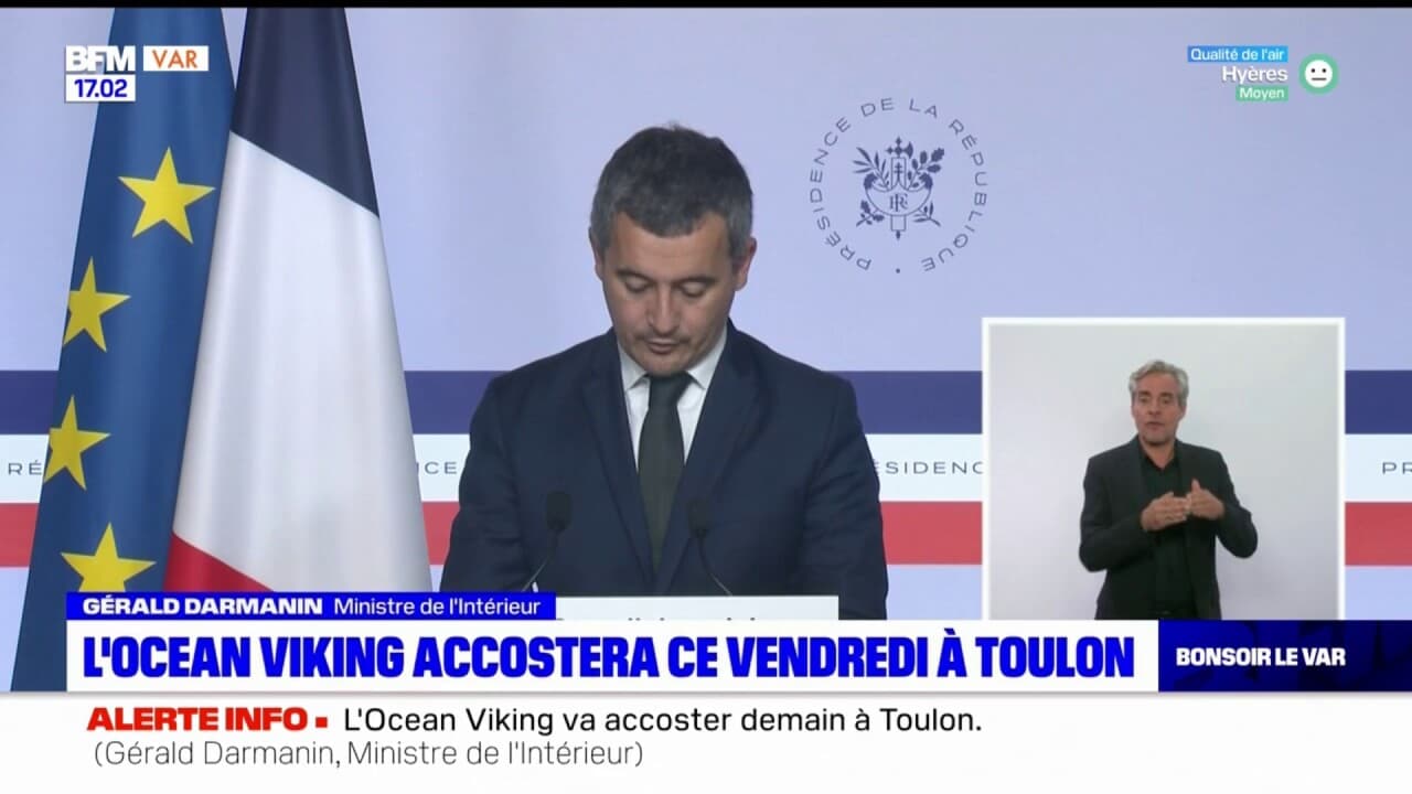 L'Océan Viking: le bateau humanitaire va accoster à Toulon ce vendredi